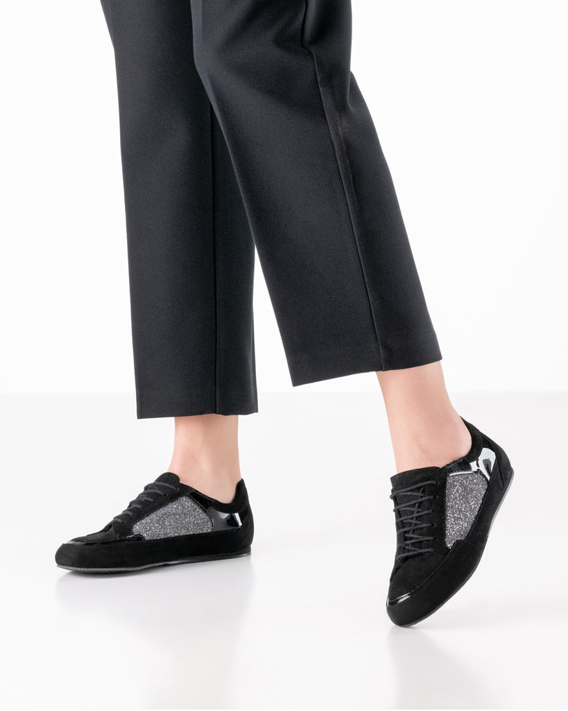 Werner Kern carol Goat suede / Patent leather / Brocade – black ...